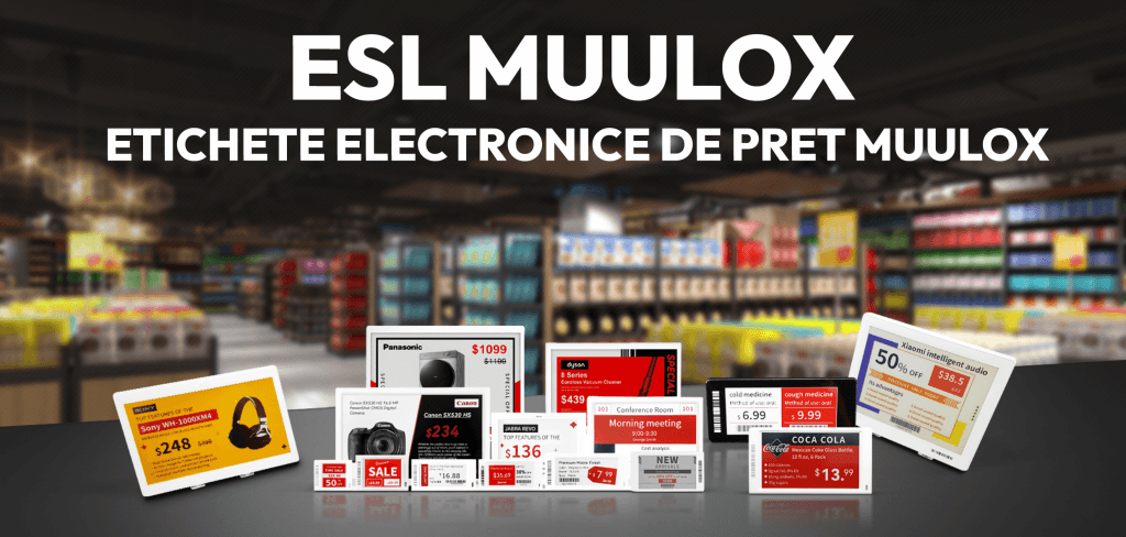 Eticheta electronica de pret MUULOX MX420-M, 4.20", LED, 4 CULORI, NFC