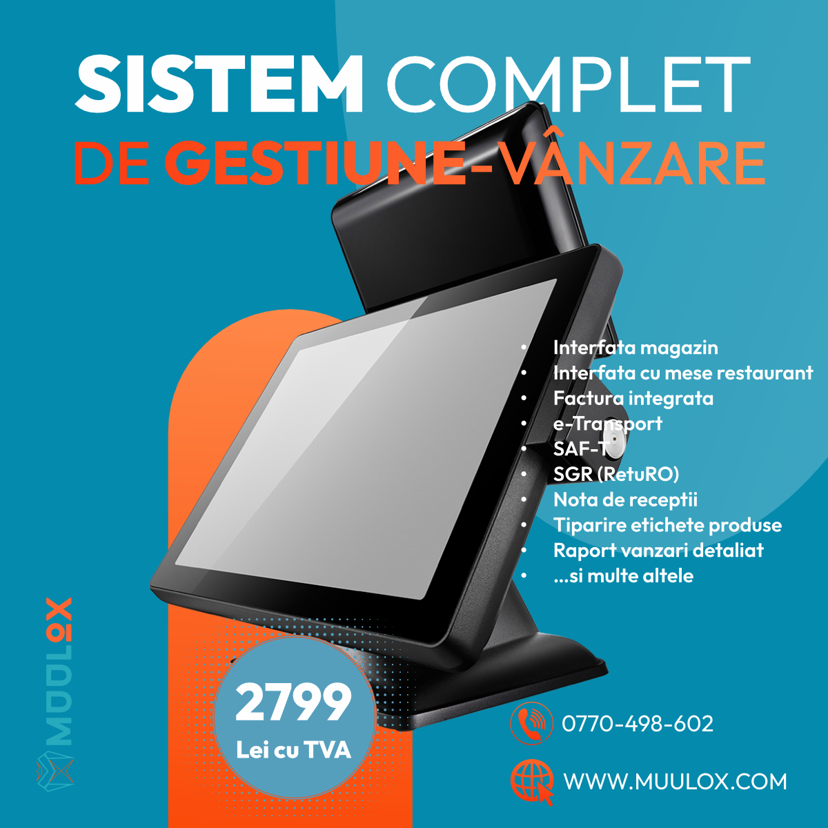 Sistem POS Complet e-Factura | Soluție Magazin/Restaurant